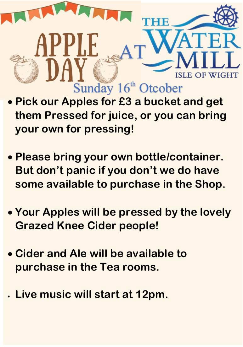 Apple Information - Calbourne Water Mill Isle of Wight